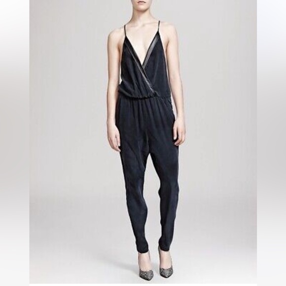 The Kooples | Pants & Jumpsuits | The Kooples Silk Cdc With Leather ...